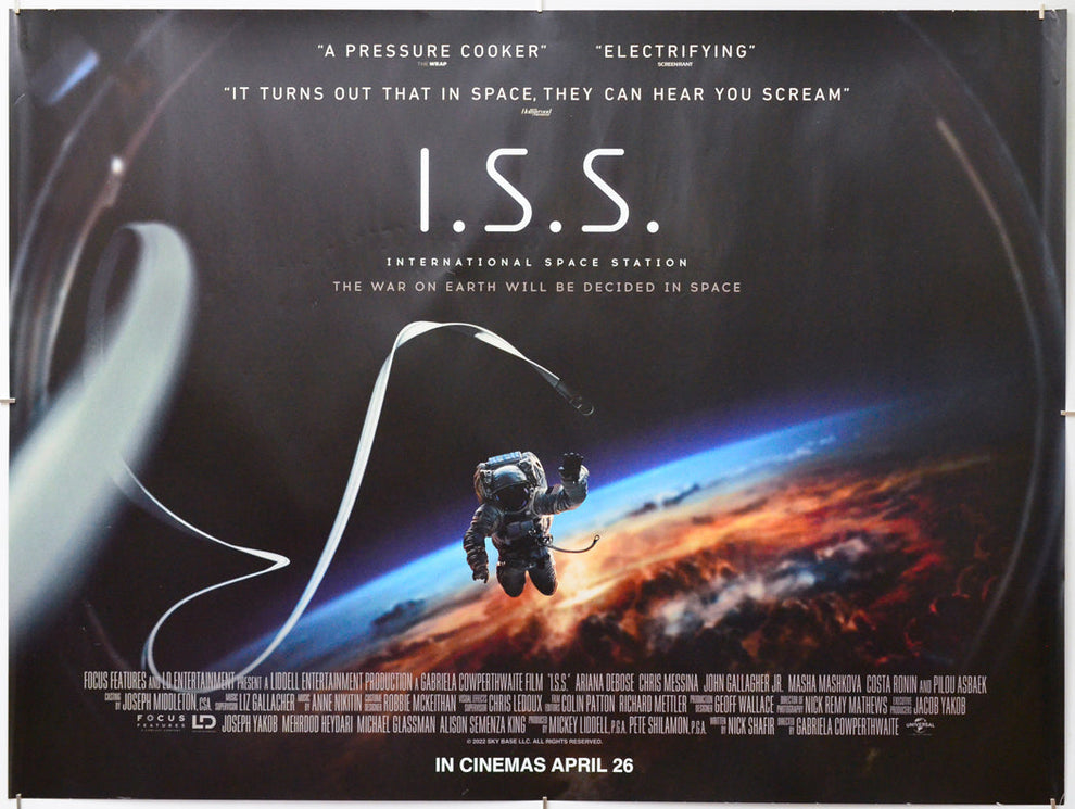 “I.S.S. International Space Station” Original Quad Poster - Film Poster ...