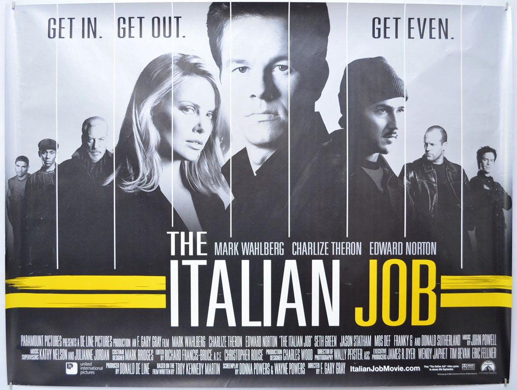 “The Italian Job” Original Quad Poster - Film Poster - Movie Poster ...