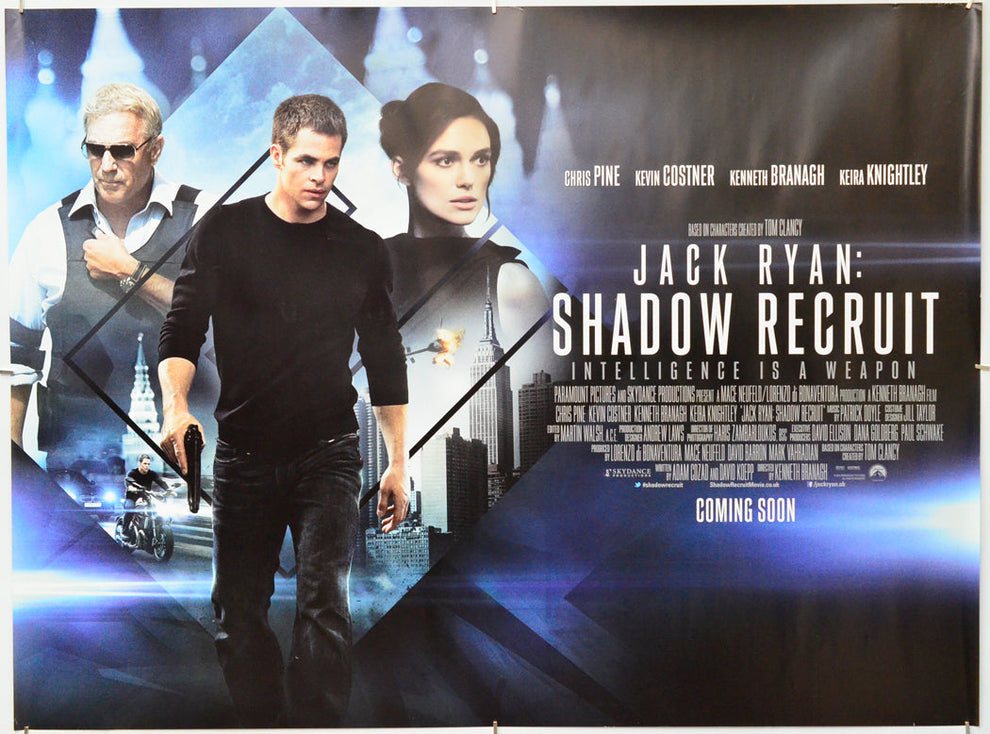 “Jack Ryan : Shadow Recruit” Original Quad Poster - Film Poster - Movie ...