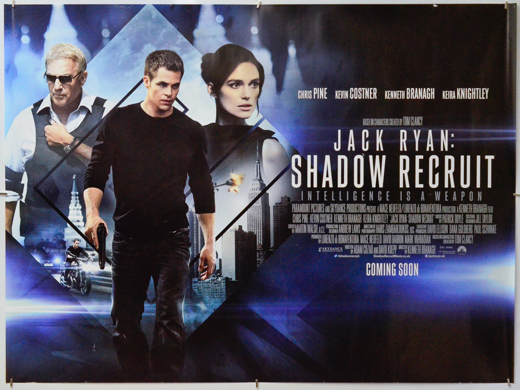 “Jack Ryan : Shadow Recruit” Original Quad Poster - Film Poster - Movie ...