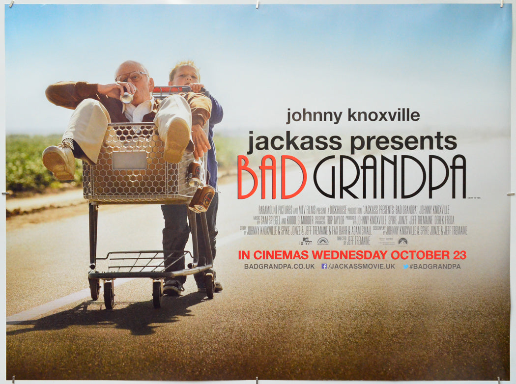 “Jackass Presents : Bad Grandpa” Original Quad Poster - Film Poster ...