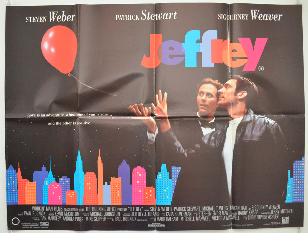 “Jeffrey” Original Quad Poster - Film Poster - Movie Poster – pastposters