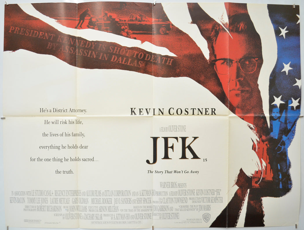“JFK” - Original Quad Poster - Film Poster - Movie Poster – pastposters