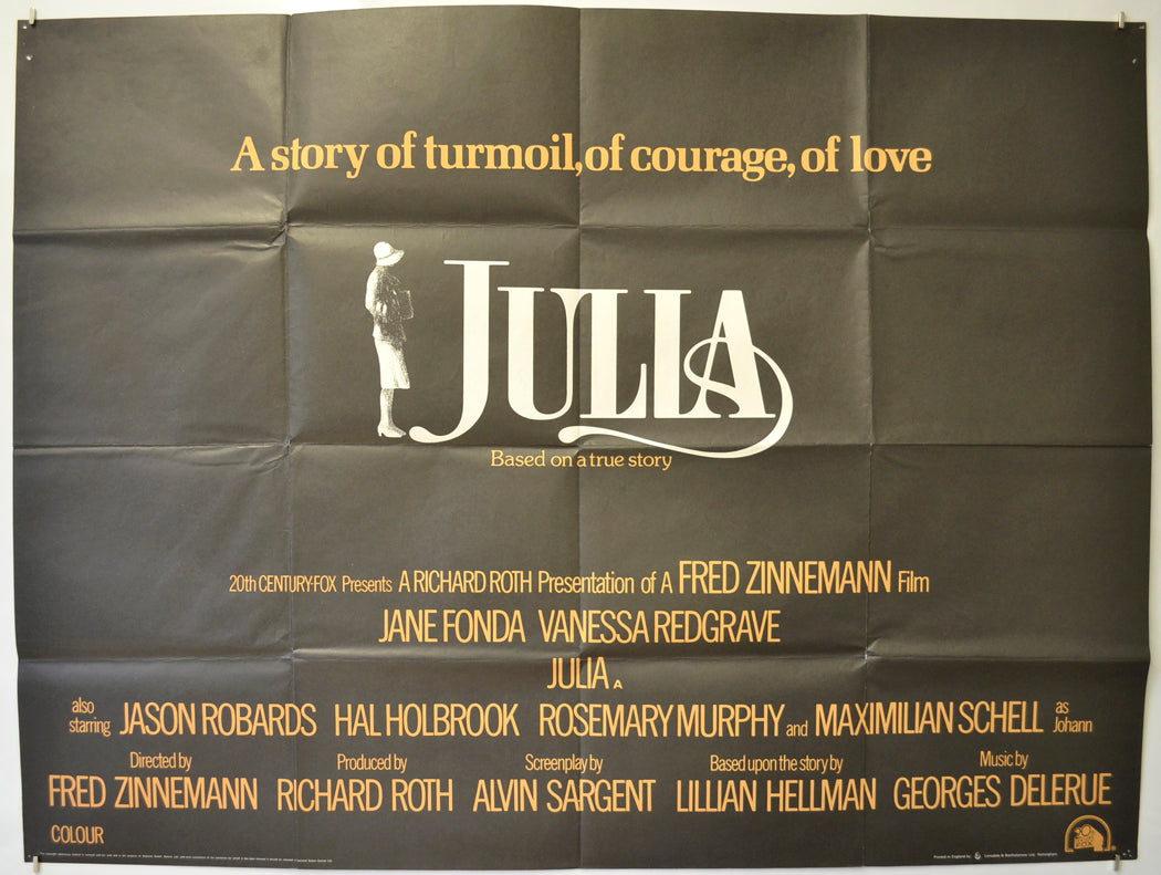 “Julia” Original Quad Poster - Film Poster - Movie Poster – pastposters