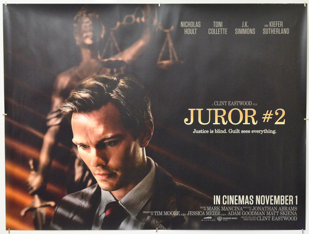 “Juror #2” Original Quad Poster - Film Poster - Movie Poster – pastposters