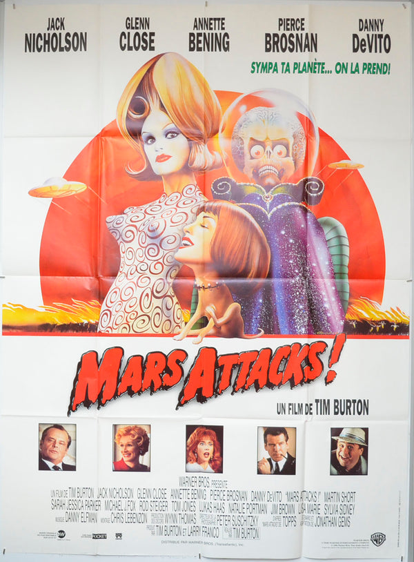 “Mars Attacks” Original French Grande Poster - Film Poster - Movie Pos ...