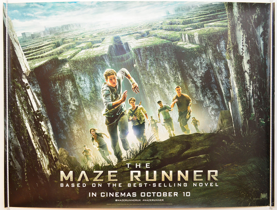 “The Maze Runner” Original Quad Poster - Film Poster - Movie Poster ...