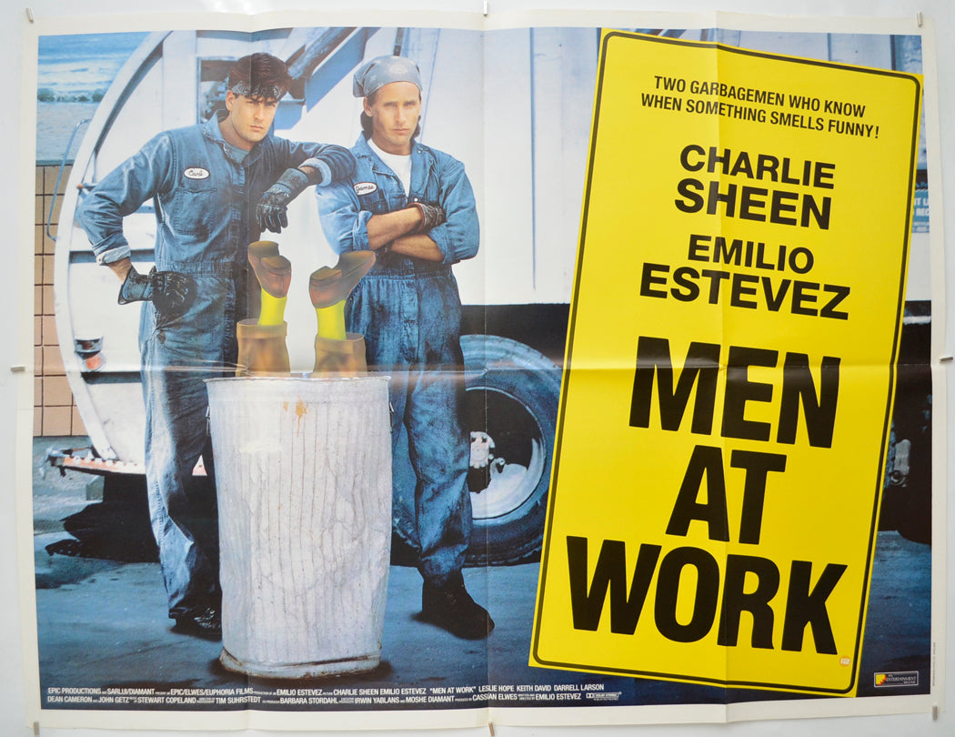 “Men At Work” Original Quad Poster - Film Poster - Movie Poster ...