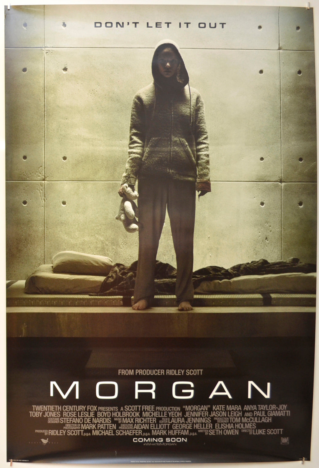 “Morgan” Original One Sheet Poster - Film Poster - Movie Poster ...
