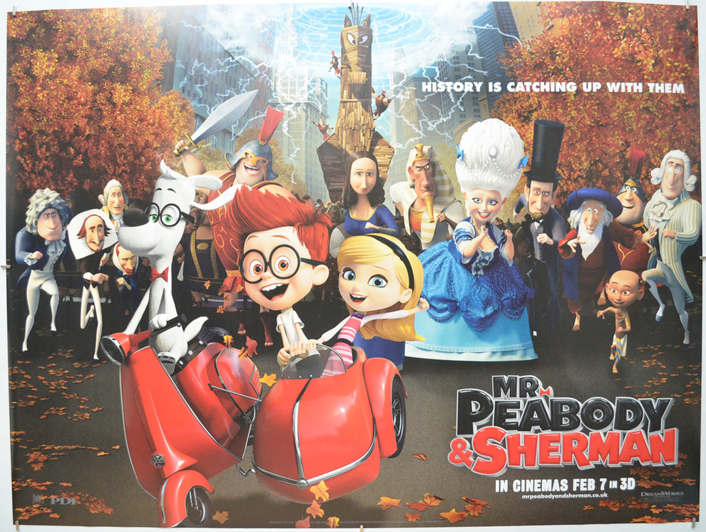 “Mr. Peabody And Sherman” Original Quad Poster - Film Poster - Movie P ...