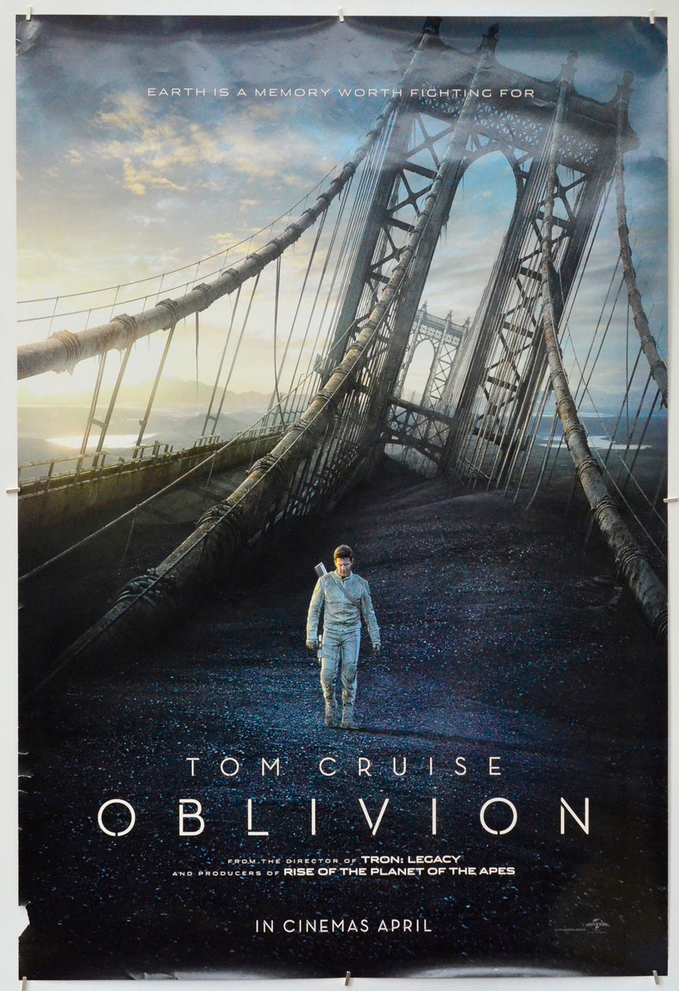 “Oblivion” Original One Sheet Poster - Film Poster - Movie Poster – pastposters