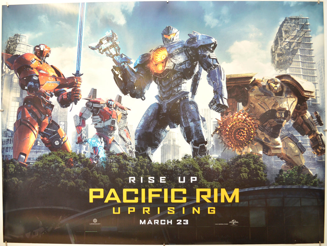 “Pacific Rim: Uprising” (Robots Version) Original Quad Poster - Film P ...