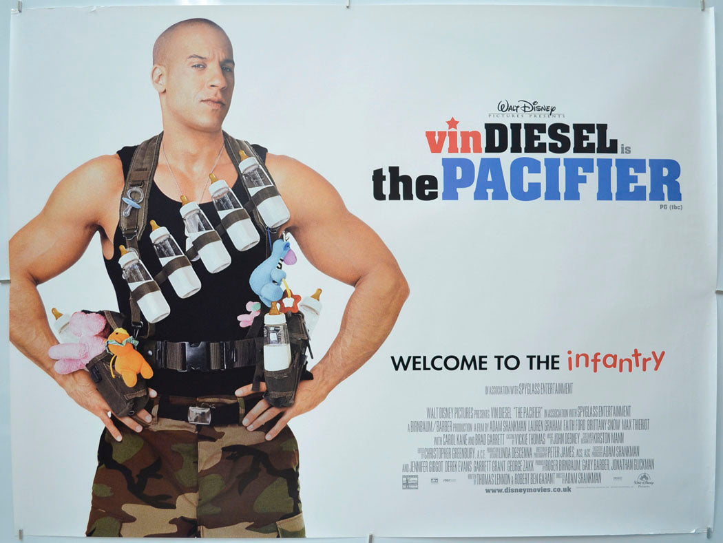 “The Pacifier” Original Quad Poster - Film Poster - Movie Poster ...