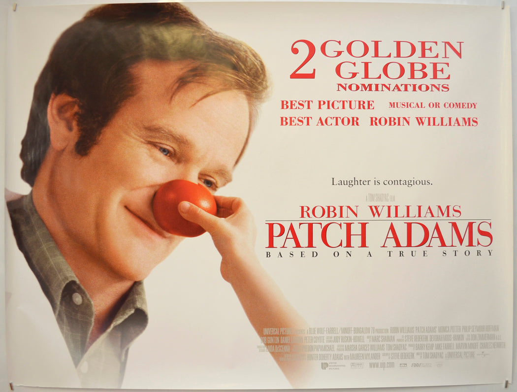 “Patch Adams” Original Quad Poster - Film Poster - Movie Poster ...