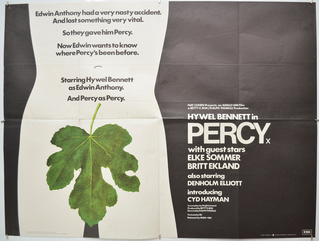 “Percy” - Original Quad Poster - Film Poster - Movie Poster – pastposters