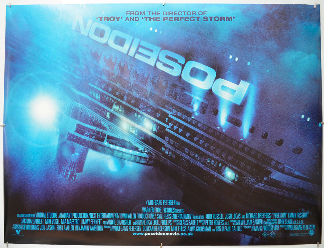 “Poseidon” Original Quad Poster - Film Poster - Movie Poster – pastposters