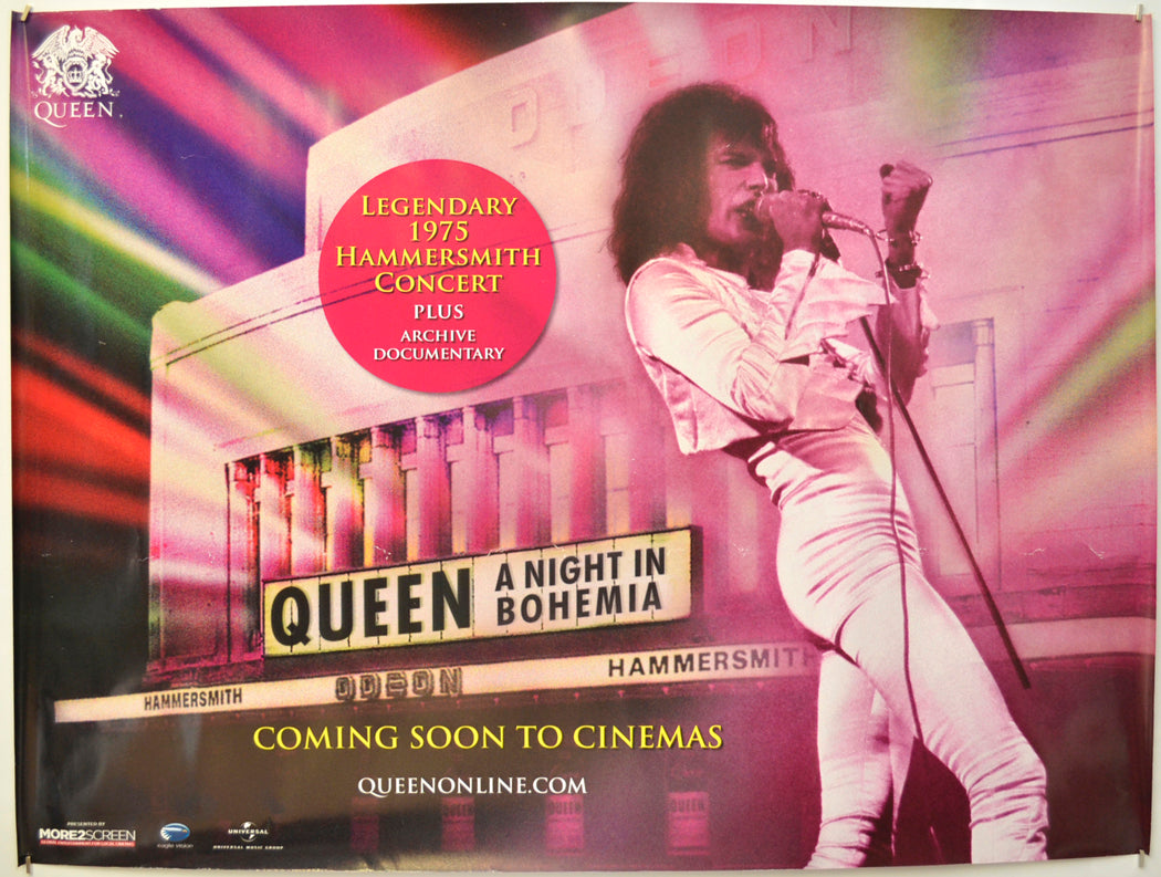 “Queen: A Night In Bohemia” Original Quad Poster - Film Poster - Movie ...