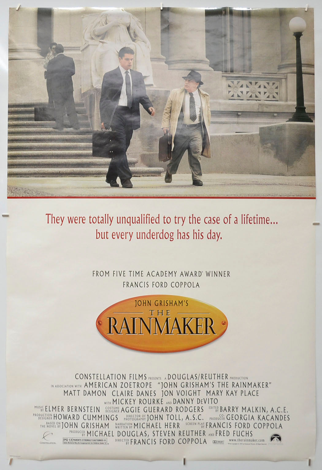 “The Rainmaker” (a.k.a. John Grisham's The Rainmaker ) Original One Sh ...