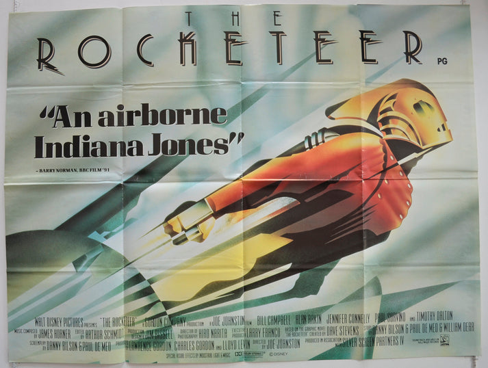 “The Rocketeer” Original British Quad Poster - Film Poster - Movie Pos ...