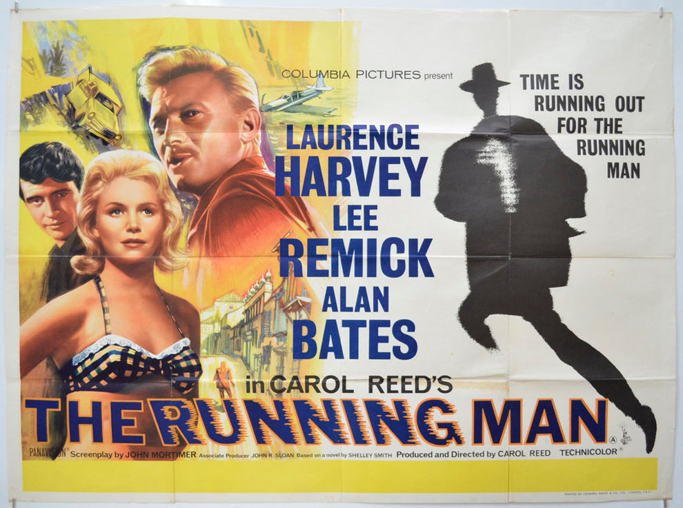 “The Running Man” Original Quad Poster - Film Poster - Movie Poster ...