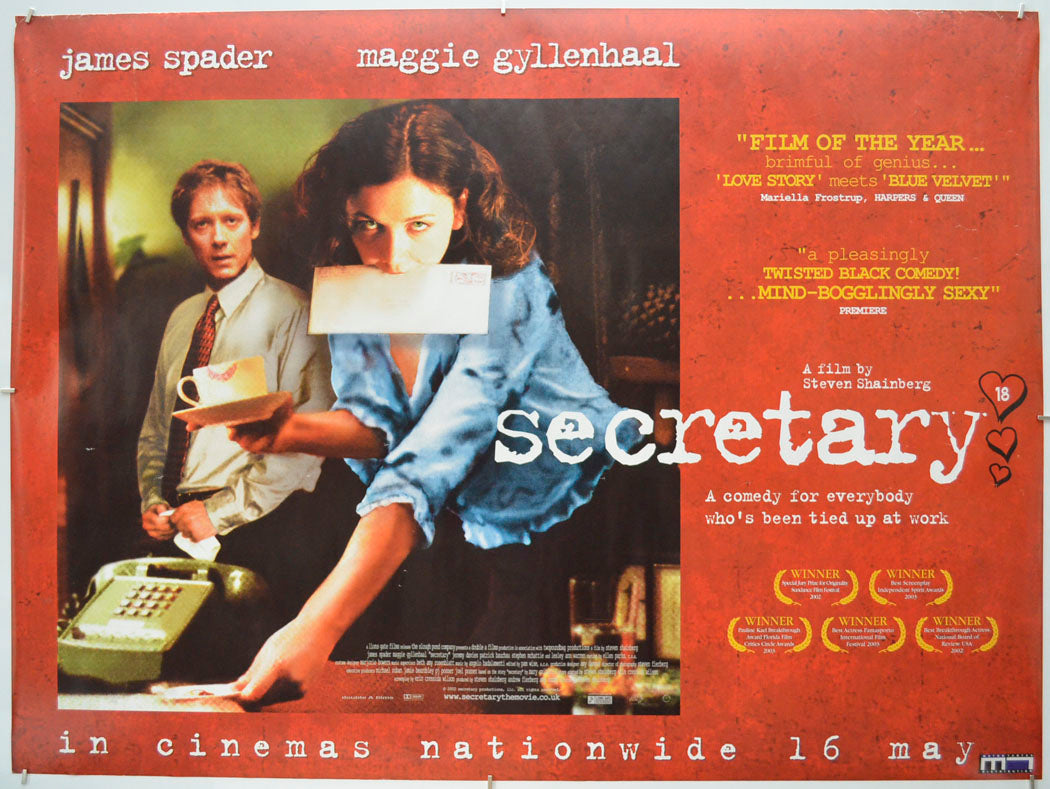 “Secretary” Original Quad Poster - Film Poster - Movie Poster – pastposters