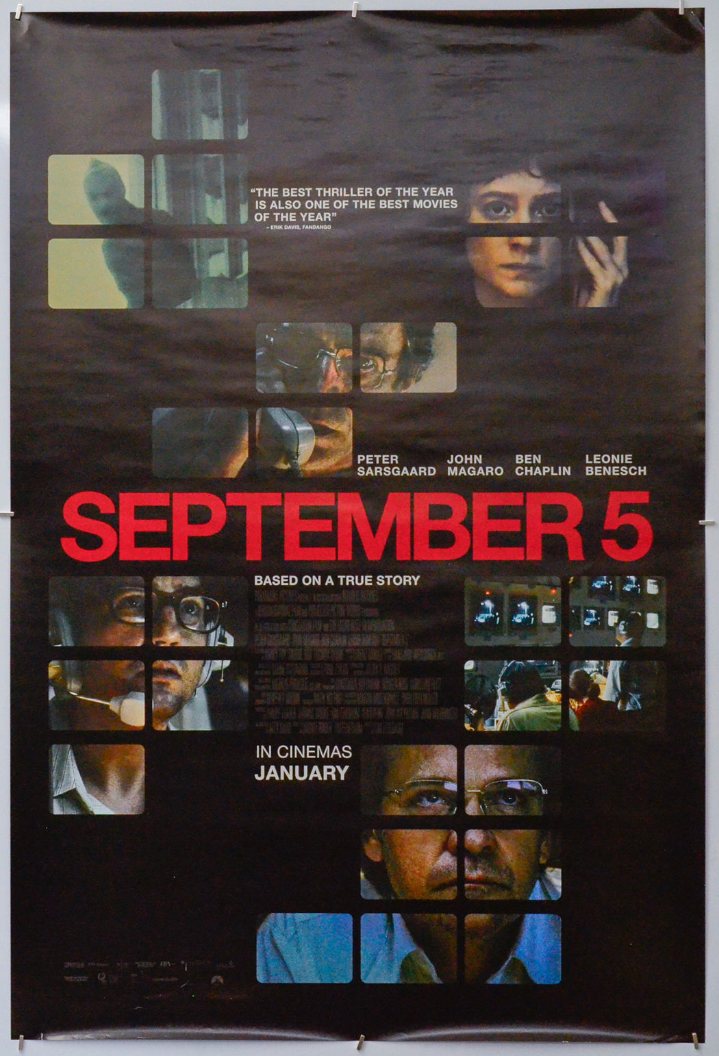 “September 5” Original One Sheet Poster - Film Poster - Movie Poster ...