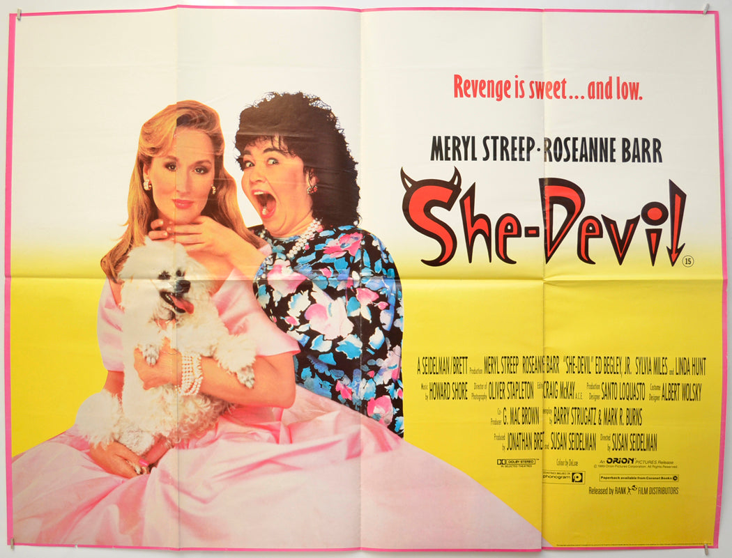 “She-Devil” Original Quad Poster - Film Poster - Movie Poster – pastposters