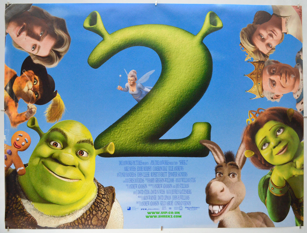 “Shrek 2” - Original Quad Poster - Film Poster - Movie Poster – pastposters