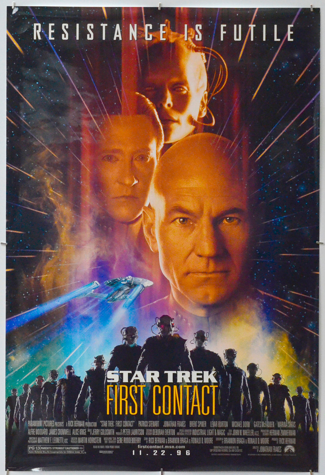 “Star Trek : First Contact” Original One Sheet Poster - Film Poster ...