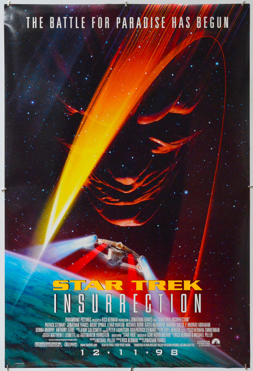 “Star Trek : Insurrection” Original One Sheet Poster - Film Poster - M ...