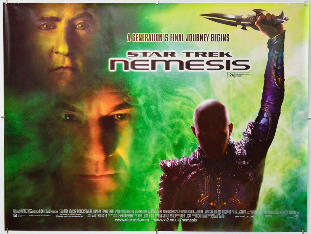 “Star Trek : Nemesis” Original Quad Poster - Film Poster - Movie Poste ...