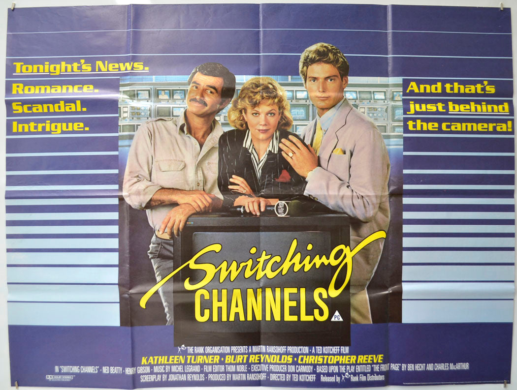 “Switching Channels” Original Quad Poster - Film Poster - Movie Poster ...