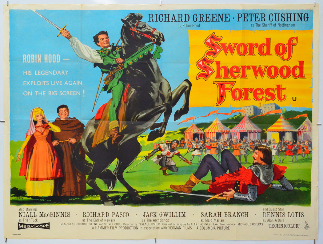 “Sword Of Sherwood Forest” Original Quad Poster - Film Poster - Movie ...