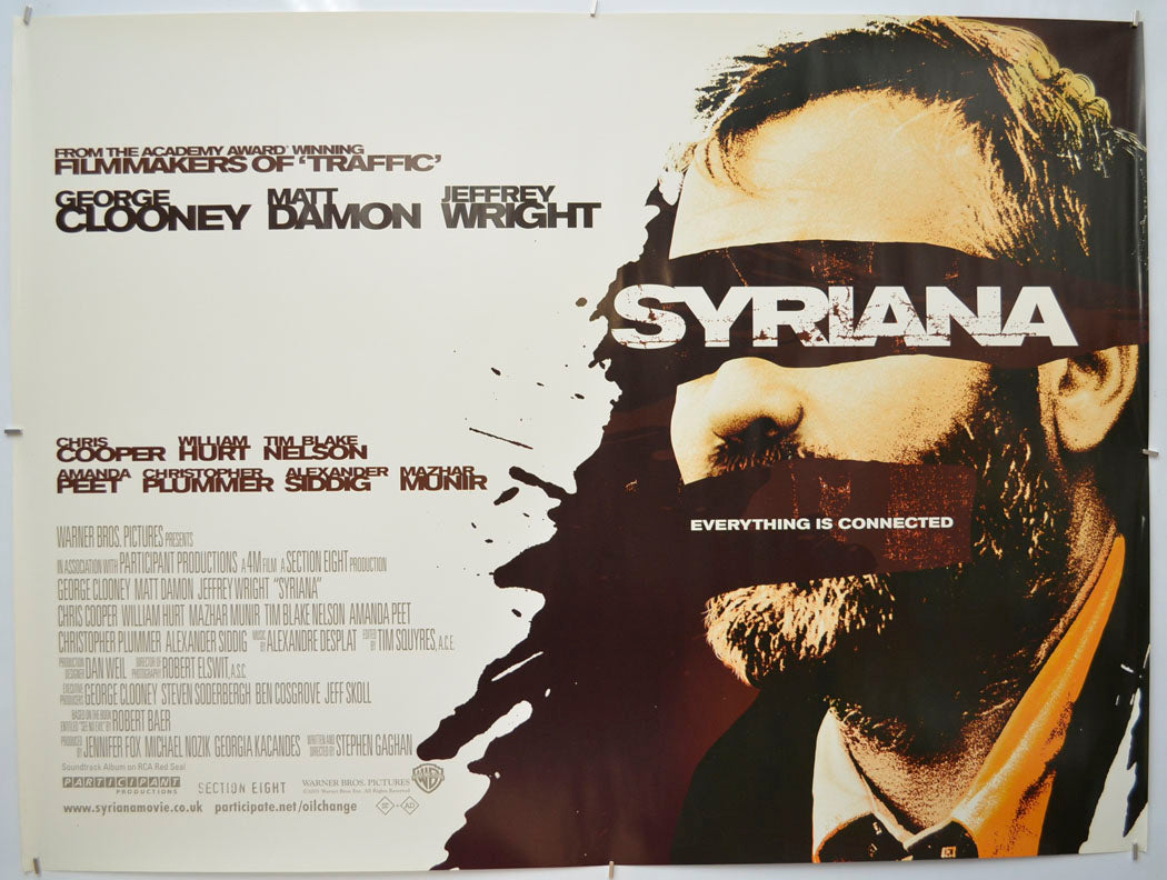 “Syriana” Original Quad Poster - Film Poster - Movie Poster – pastposters