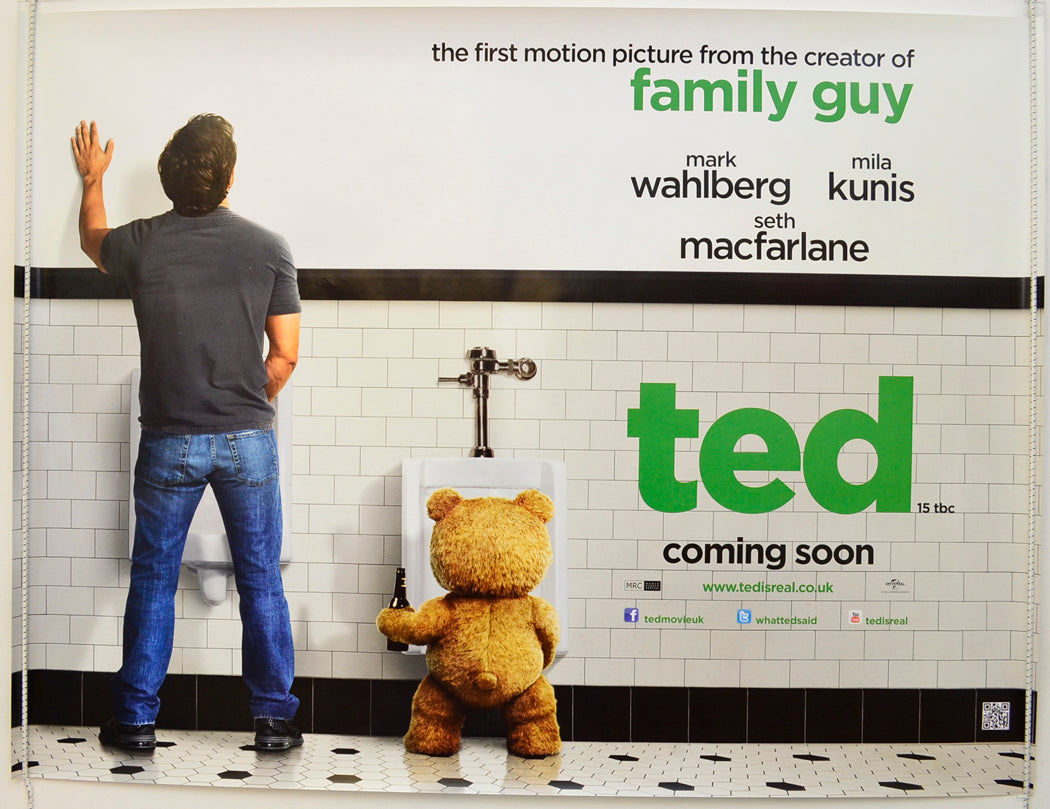 “Ted” Original Quad Poster - Film Poster - Movie Poster – pastposters