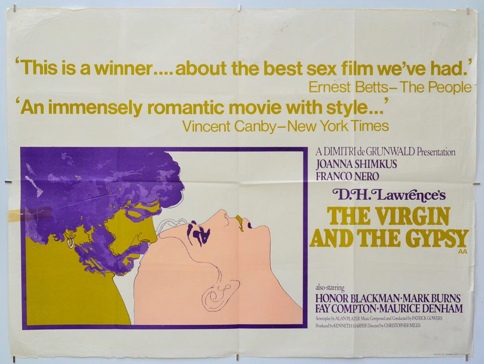 “The Virgin And The Gypsy” Original Quad Poster - Film Poster - Movie ...