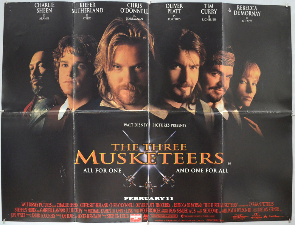 “The Three Musketeers” - Original Quad Poster - Film Poster - Movie Po ...