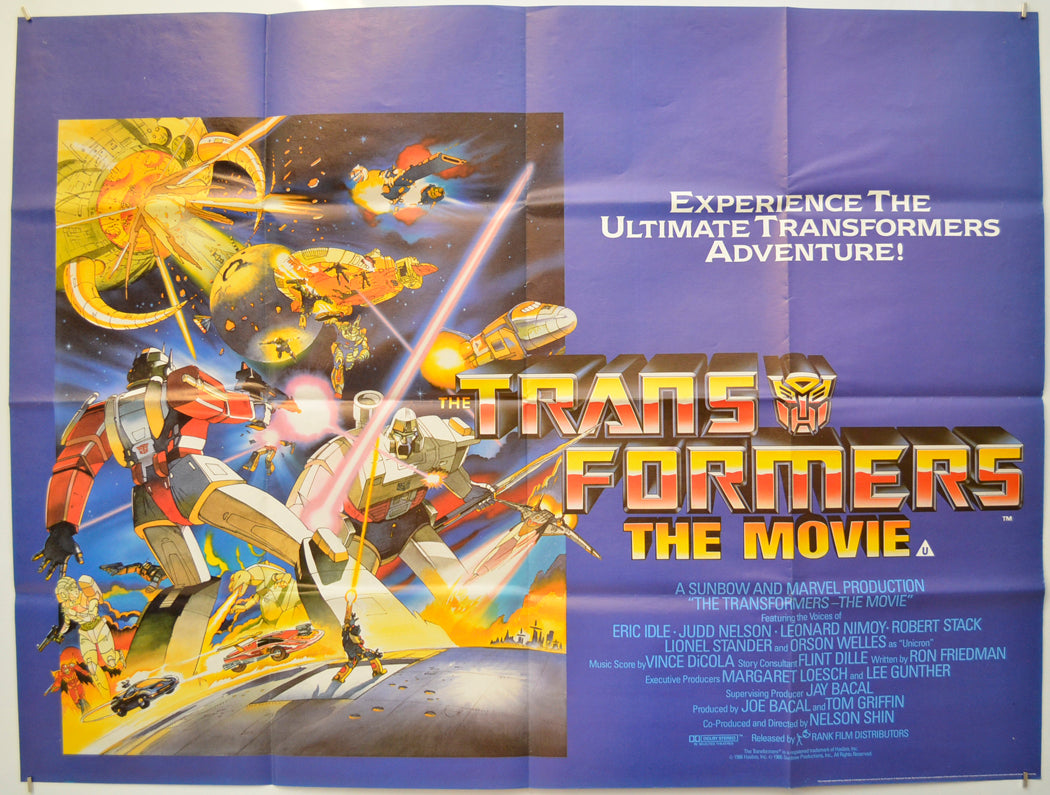 “Transformers : The Movie” Original Quad Poster - Film Poster - Movie ...