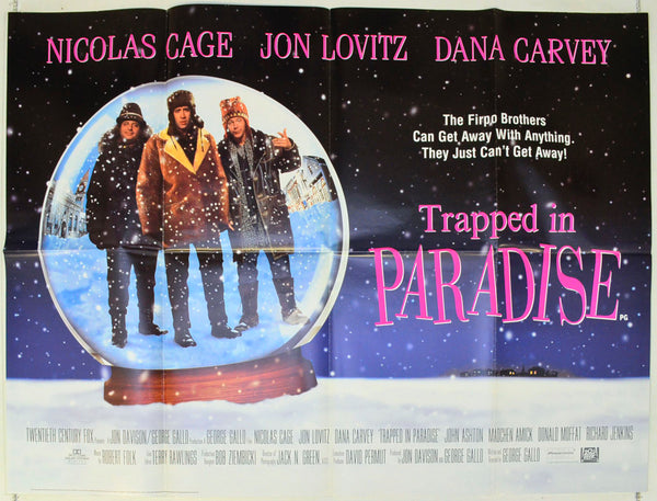 “Trapped In Paradise” Original British Quad Poster - Film Poster - Mov ...