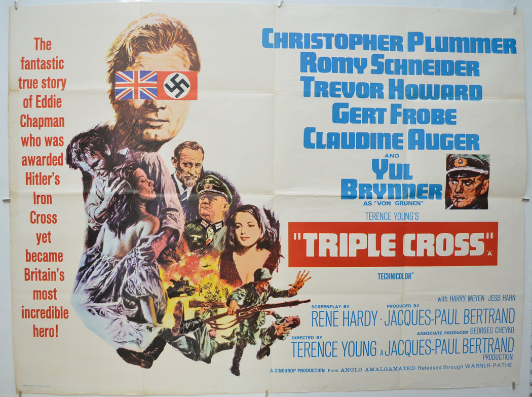 “Triple Cross” Original Quad Poster - Film Poster - Movie Poster ...