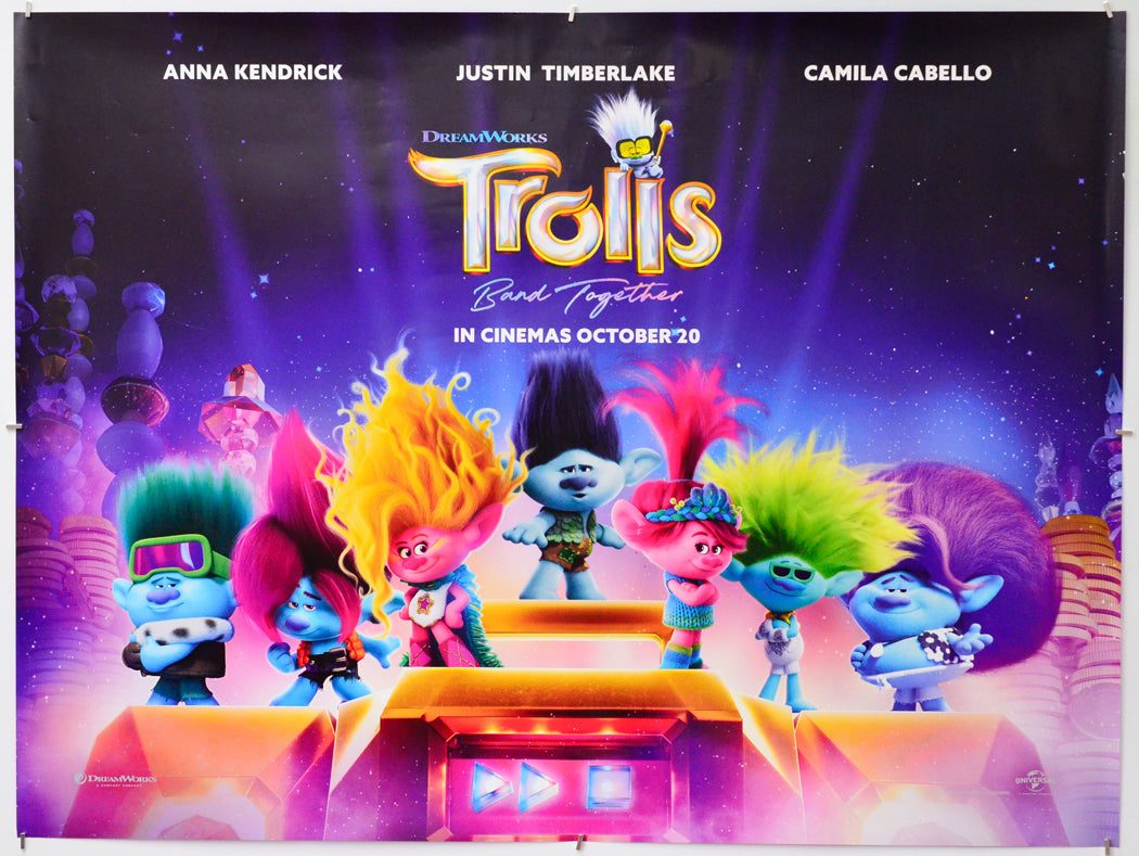 “Trolls Band Together” Original Quad Poster - Film Poster - Movie Post ...