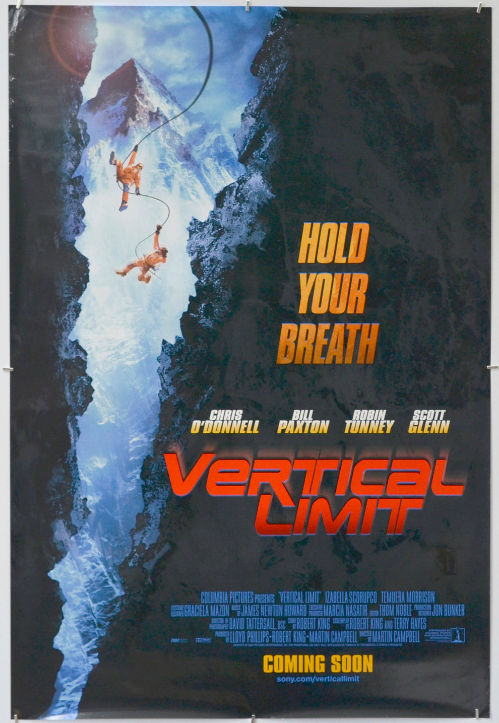 “Vertical Limit” Original One Sheet Poster - Film Poster - Movie Poste ...