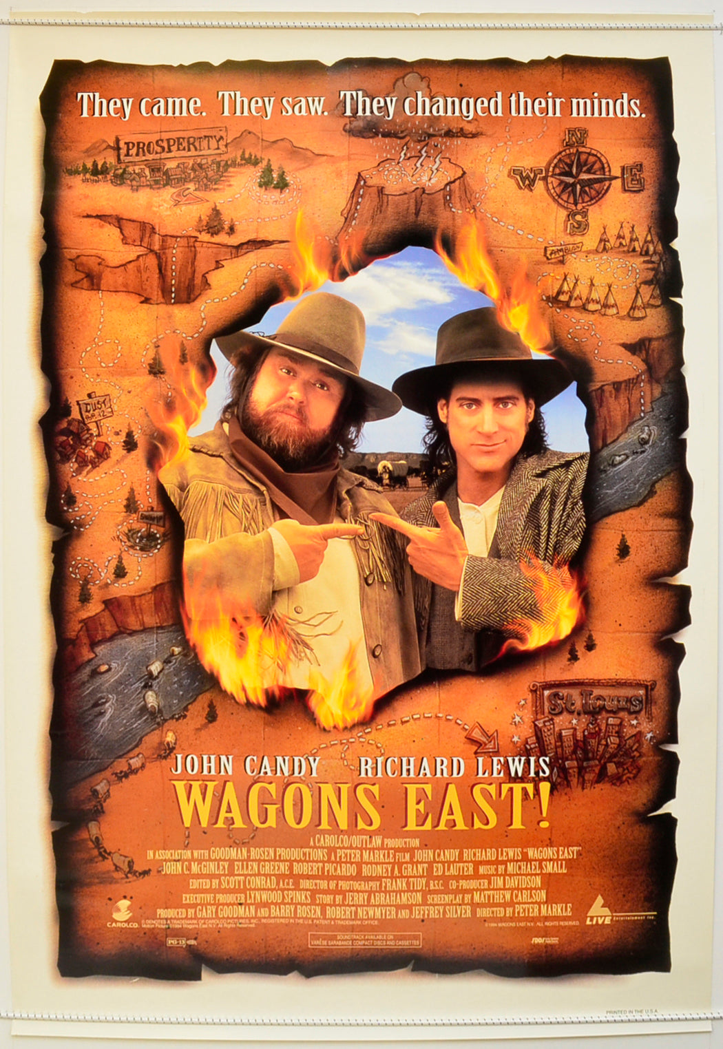 “Wagons East” Original One Sheet Poster - Film Poster - Movie Poster – pastposters