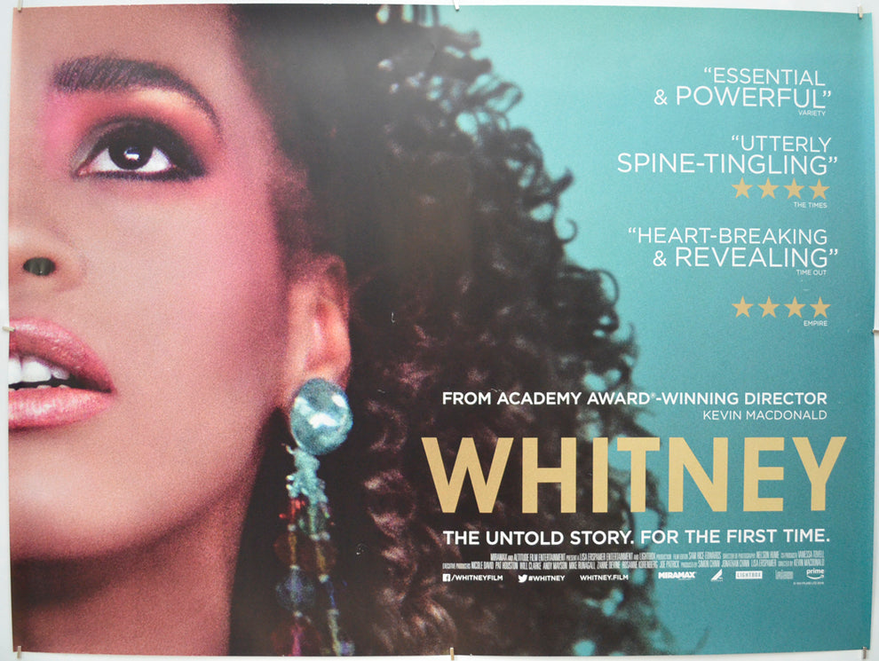 “Whitney” - Original Quad Poster - Film Poster - Movie Poster – pastposters
