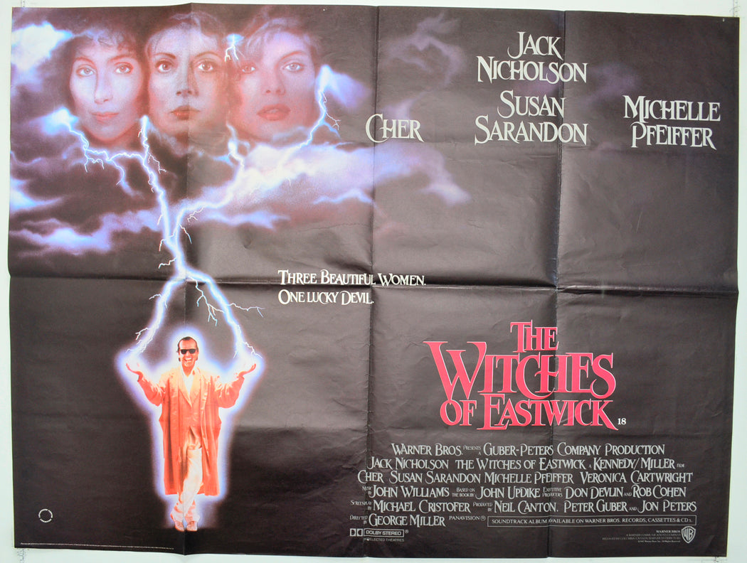 “The Witches Of Eastwick” Original Quad Poster - Film Poster - Movie P ...
