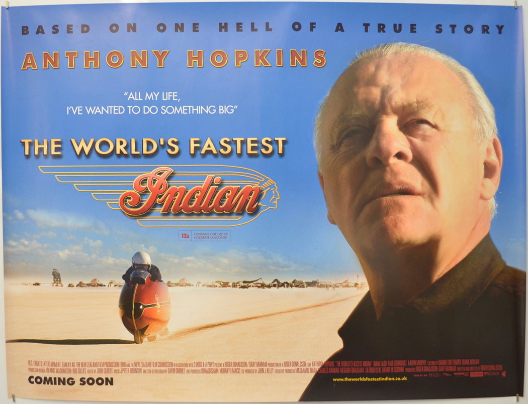 “The World's Fastest Indian” Original Quad Poster - Film Poster - Movi ...
